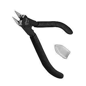 stedi 4.7-inch Model Nipper, with Sharp Thin Blade and Blade Case Plastic Model Tools, Sprue Cutter for Gundam Building Repairing and Fixing, Black