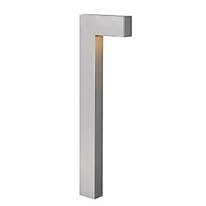 Hinkley Atlantis 1518TT-LL Large LED Low Voltage Landscape Pathway Light - 12v, Dimmable, Aluminum - Titanium