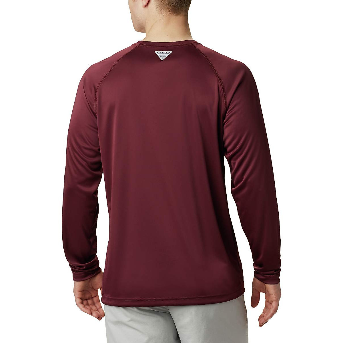 Columbia NCAA Texas A&M Aggies Men's Terminal Tackle Long Sleeve Shirt, 2X Big, TAM - Deep Maroon/White