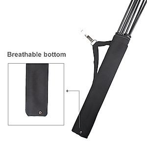 Kratarc Archery 2 Tube Hip Arrow Quiver Waist Hanged Carry Bag with Hook for Shooting (Black)
