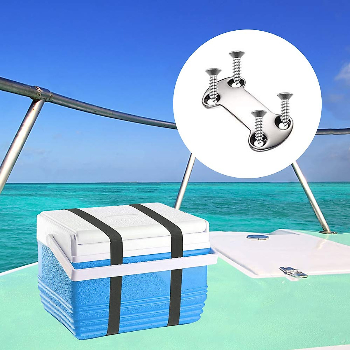 Picowe Cooler Tie Down Kit, Cooler Tie Down Straps, Cam Buckle Lashing Straps for YETI Coolers for RTIC Coolers