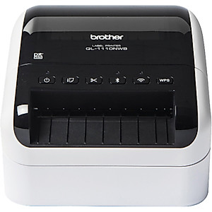 Brother QL-1110NWB Wide Format, Postage and Barcode Professional Thermal Label Printer with Wireless Connectivity