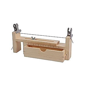 CALIDAKA Jig Bracelet Maker with 4 Pcs Clips, Wood Jig Bracelet Maker U Shape Clear Scale Bracelet, DIY Hand Knitting Bracelet Jig Bracelet Braiding Tool for DIY Crafting Weaving(B)