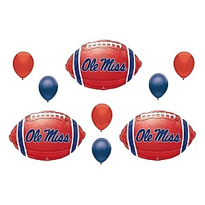 Ole Miss Mississippi Football Birhday Party balloons decorations supplies graduation college