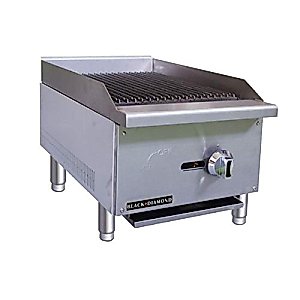 Adcraft BDECTC-16/NG Black Diamond 16" Charbroiler, 30,000 BTU, Natural Gas