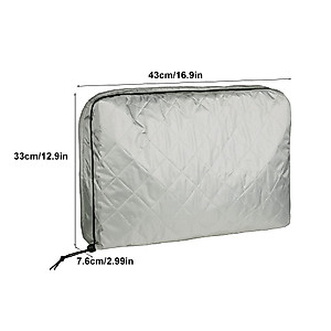 Saycker Air Conditioner Cover with Drawstring, AC Unit Covers for Inside, Window AC Unit Cover, Prevents Draft, Washable Design(Size:17x13x3 inch)