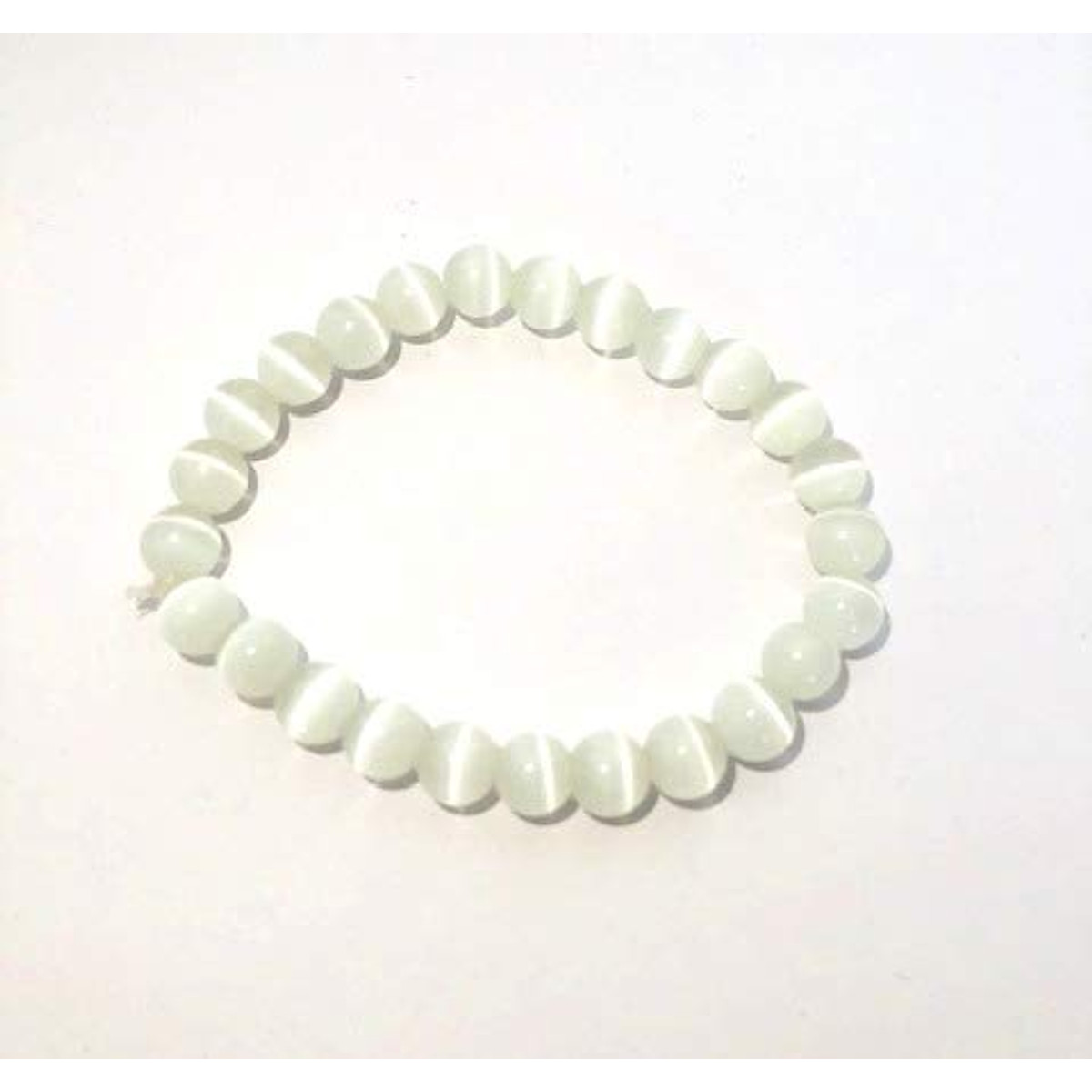 CRYSTALMIRACLE Powerful Selenite Beaded Round Bracelet Crystal Healing Fashion Jewelry Men Women Gift Handcrafted Accessory Wellness
