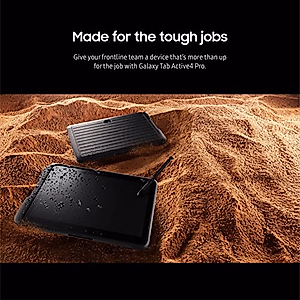 SAMSUNG Galaxy TabActive4 Pro 10.1” 128GB 5G Android Work Tablet, LTE Unlocked, 6GB RAM, Rugged Design, Sensitive Touchscreen, Long-Battery Life-for Workers, SM-T638UZKEN14, Black