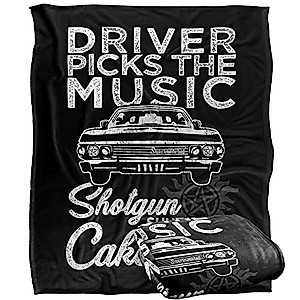 Supernatural Driver Picks Music Officially Licensed Silky Touch Super Soft Throw Blanket 50" x 60"