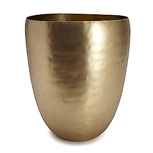 Kassatex Waste Basket, Nile Bath Accessories | 100% Brass
