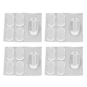 Bidet Toilet Seat Bumper,20Pcs Toilet Lid Bumper,Transparent Silicone Toilet Lid Bidet Replacement Bumper