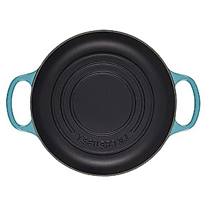Le Creuset 9 1/2 in. Bread Oven Enameled Cast-iron Bundle with Oil & Vinegar Set and Spoon Rest - Caribbean