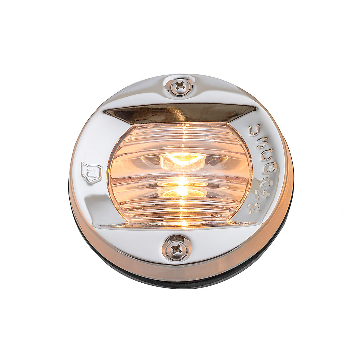 attwood 6356D7 Round Incandescent Marine Boat 3-Inch Flush Transom Light with 7.5-Watt Lamp