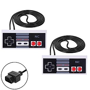 NC Classic NES Controllers for NES 8 Bit Entertainment System Console Control Pad(2PCS)
