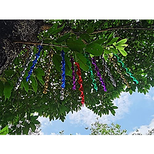 starwee 11.8 Inch Long Bird Reflectors Spinners Keep Birds Away Scear Birds and Birds Spike Birds Deterrent Scare Away Woodpecker, Swallow, Hawks, Crows, Pigeons and Birds