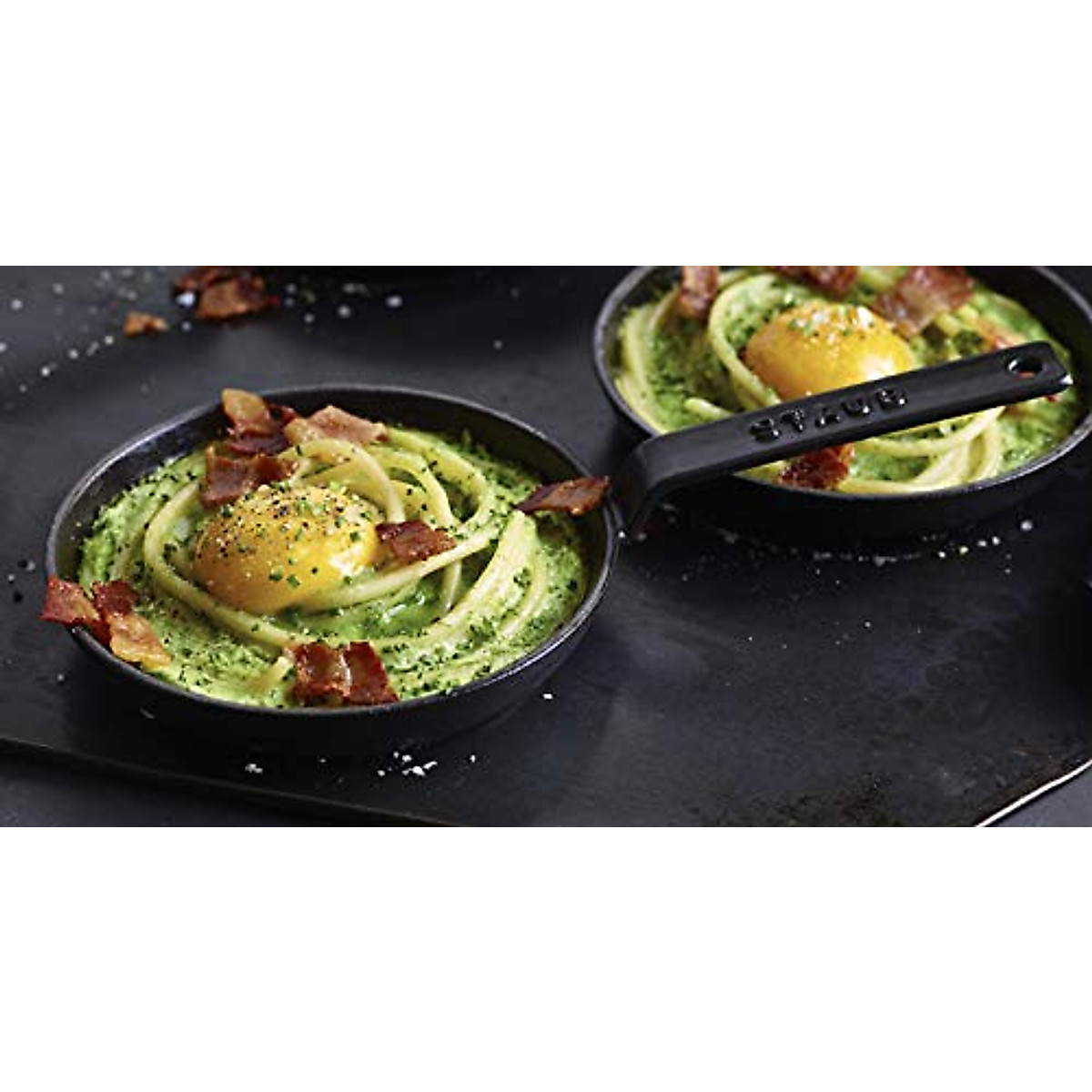 STAUB Cast Iron Mini Frying Pan, Black, 12 cm