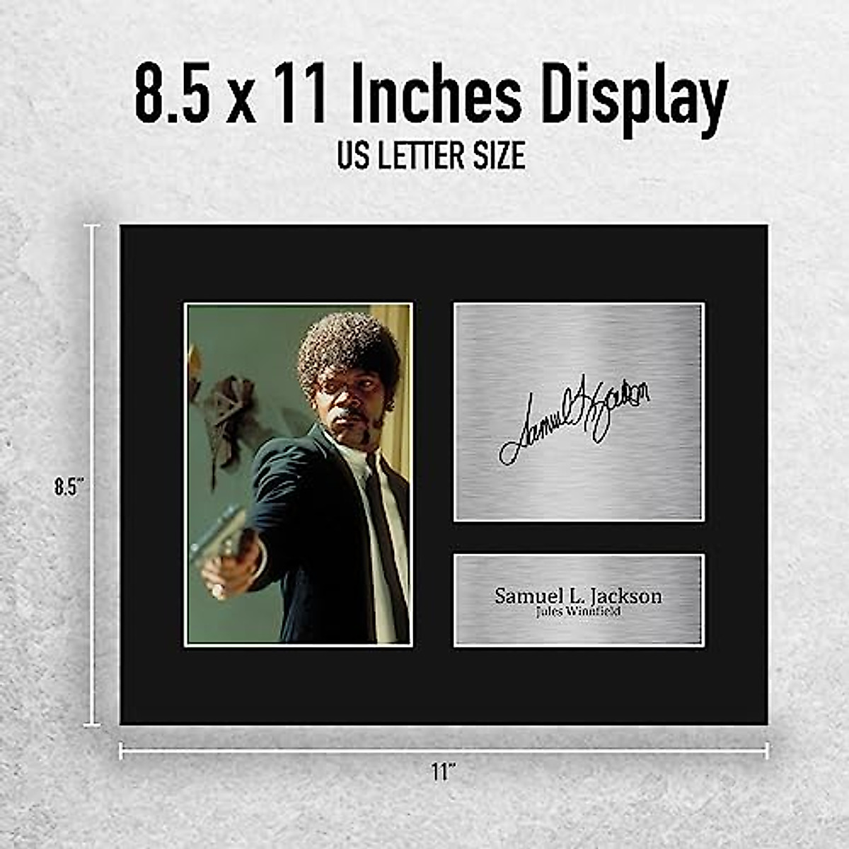HWC Trading Samuel L Jackson Pulp Fiction Gifts Printed Signed Autograph Picture for Movie Memorabilia Fans - US Letter Size