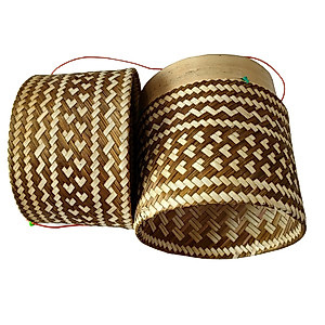 Heavens Tvcz Bamboo Serving Baskets Sticky Rice Handmade Kratip Thai Laos Traditional Wickerwork Based Travel Picnic Keep Sticky Rice Warm