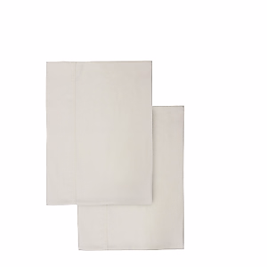 Organic Cotton Standard Size Pillowcases - Off-White, GOTS Certified, 400 Thread Count, 21"x30", Unbleached, Dye-Free All Natural 100% Cotton Pillow Cases (Off-White, Standard Size - Set of 2)