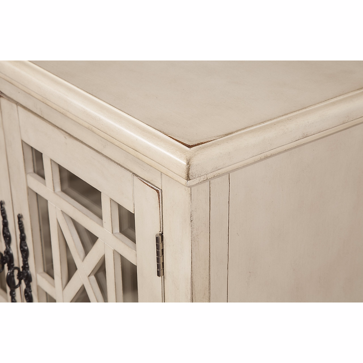 Martin Svensson Home Elegant TV Stand, 38 in x 32 in (W x H), Antique Cream White