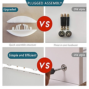 SOLBAKUILT High Gloss White TV Stand for 50/55/60/65/70/75+ Inch TV, LED Entertainment Center, Modern TV Console with Storage Drawers for Bedroom & Living Room