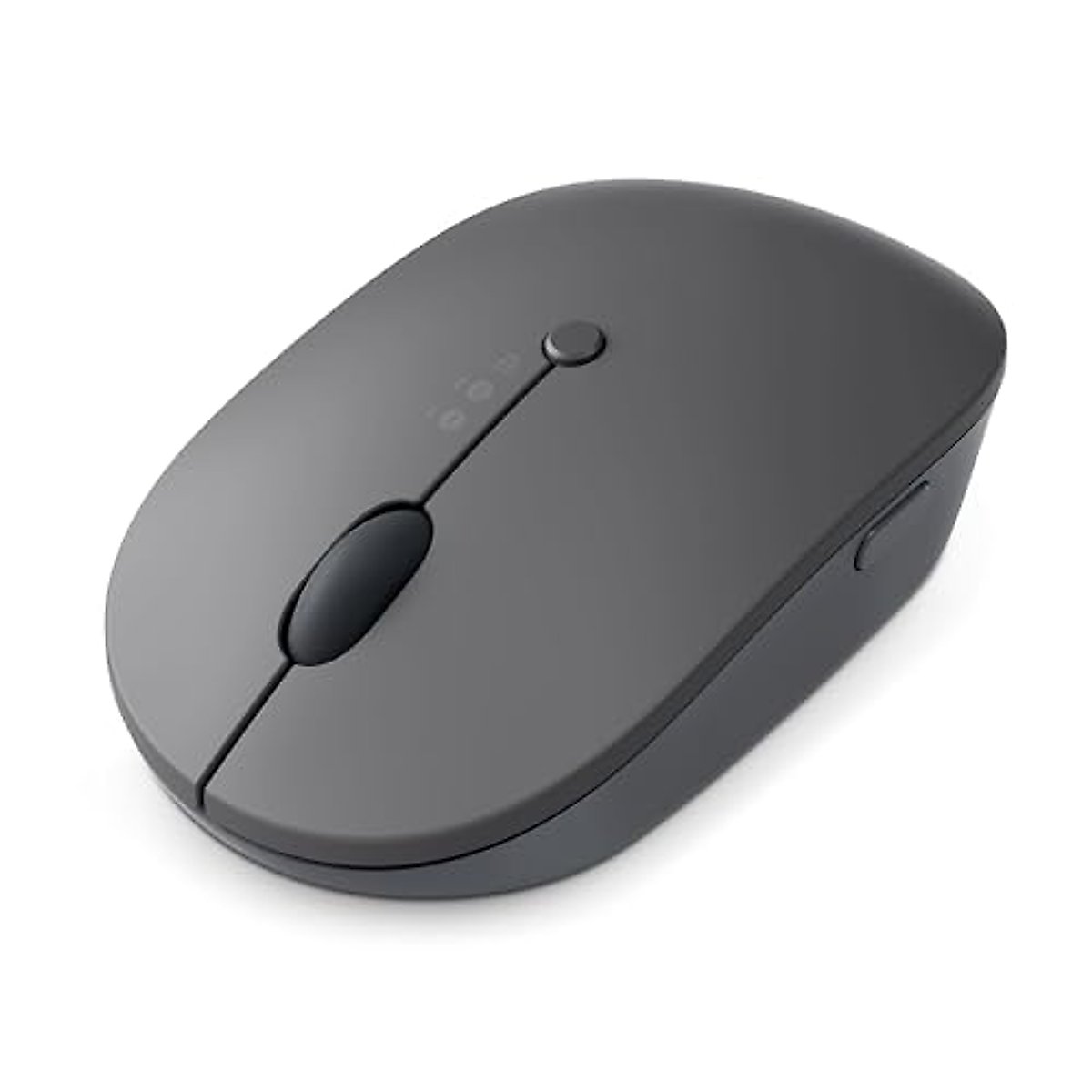 Lenovo Go Multi-Device Wireless Mouse, 2.4GHz Nano USB-C Receiver, Bluetooth, Adjustable DPI, USB-C Rechargeable Battery, Qi Wireless Charging, Ambidextrous, GY51C21211, Grey