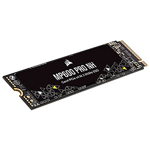 Corsair MP600 PRO NH 2TB PCIe Gen4 x4 NVMe M.2 SSD – High-Density TLC NAND – M.2 2280 – DirectStorage Compatible - Up to 7,000MB/sec - No Heatsink - Black