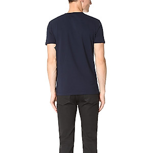 Emporio Armani Men's Cotton Crew Neck T-shirt Base Layer Top, Grey/Navy/Black, Medium US