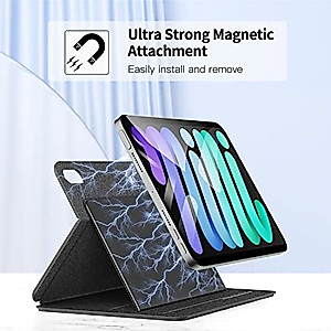 ZtotopCases Magnetic Case for New iPad Mini 6 2021 (6th Generation), Smart Lightweight Case with Multi-Viewing Angles, Magnetic Stand Cover with Auto Sleep/Wake for iPad Mini 6th Gen 8.3 Inch, Black