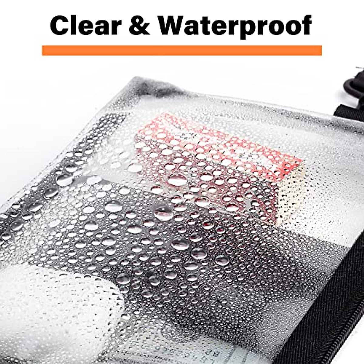 Clear Bag Stadium Approved, 2 pk Plastic Crossbody Tote Bag for Concerts, Transparent Purse with Pocket, Shoulder Strap