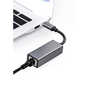 USB C to Ethernet Adapter, Xizoho RJ45 to USB Type-C Gigabit Ethernet LAN Network Adapter, Compatible with MacBook Pro, MacBook Air, iPad Pro, Surface, XPS and More