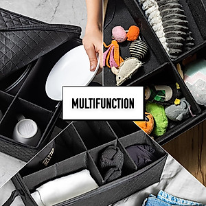 Mug Storage for Coffee and Tea Cups - 12 Pcs Mug Storage Box with Dividers - Multifunction China Storage Container for Dishes & Other Ceramicware by Farro