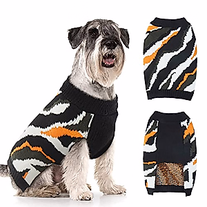 Dog Sweater Vest Turtleneck Dogs Knitted Sweatshirt, Warm Dog Knitwear Clothes Soft Winter Apparel for Girl Boy Dogs, Cozy Doggie Cold Weather Knit Shirt Vest Holiday Costumes (Small)