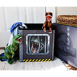 Jurassic World Foldable Storage Bin Cube Organizer with Lid | 15 Inches