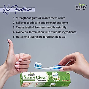 Kudos Neem + Clove Toothpaste 100g