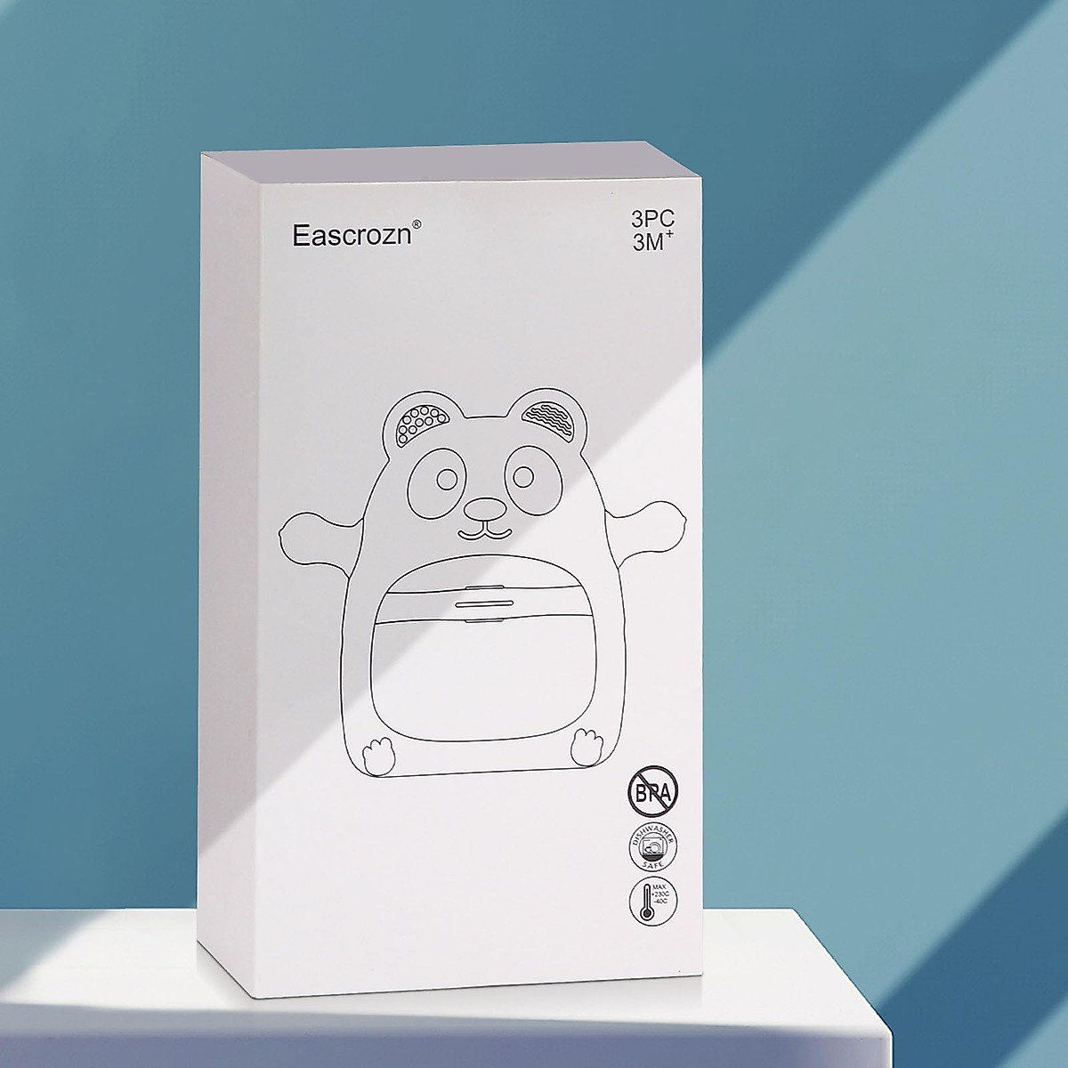 Eascrozn Baby Teething Toys for Infants 3+ Months Set of 3, Easy to Hold Silicone Teething Mitten with Soft Textures for Sensory Exploration and Teething Pain Relief, Baby Chew Toys for Sucking Needs