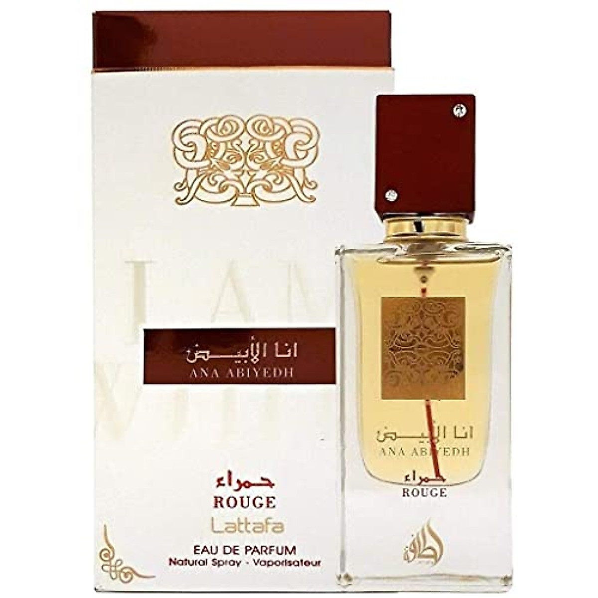 Lattafa Perfume (Ana Abiyedh Rouge for Unisex Eau de Parfum, 2 oz)