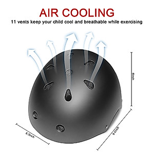 BURSUN Kids Bike Helmet Ventilation & Adjustable Toddler Helmet for Ages 2-3-5-8 Kids Boys Girls Multi-Sport Helmet for Bicycle Skate Scooter, 5 Colors