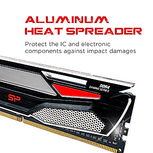 Silicon Power Gaming DDR4 32GB (16GBx2) 3200MHz (PC4 25600) 288-pin CL16 1.35V UDIMM Desktop Memory Module RAM - Low Voltage SP032GXLZU320BDAAD