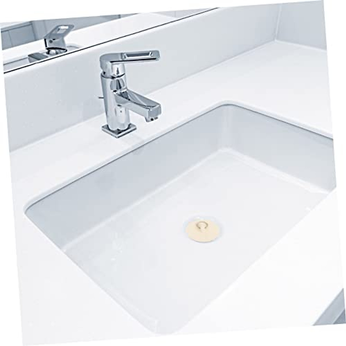 ABOOFAN 6pcs Rubber Sink Stopper Bathtub Stopper Kitchen Drain Stopper Sealing Sink Drain Plug Hair Stopper Bath Tub Stoppers Sink Plug Sink Stopper Replacement Bathtub Drain Plug White