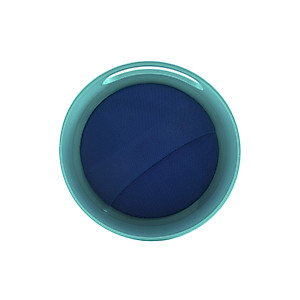 Munchie Mug Spill Proof Snack Cup Teal, 12 Ounce jar, Made in The USA