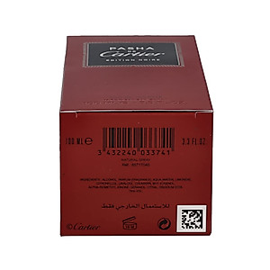 Pasha de Cartier Edition Noire for Men 3.3 oz Eau de Toilette Spray