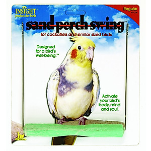 JW Pet Company Insight Sand Perch Swing Bird Toy, Regular