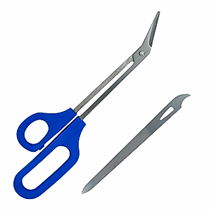 Nail Clippers, Long Handled Toenail Scissors Clippers for Seniors Thick Toenails Ingrown Toenail Clippers,8 Inch Toe Nail Clippers Adult Thick Nails Long Handle - Finger Scissor 2pc