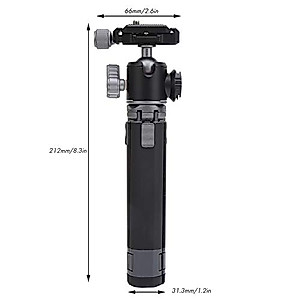 Mini Camera Tripod,Portable Small Camera Tripod Handheld Stand Dual Purpose Tripod with Two Section Stretch Rod Design,for Action Camera Vlog(MT-24)