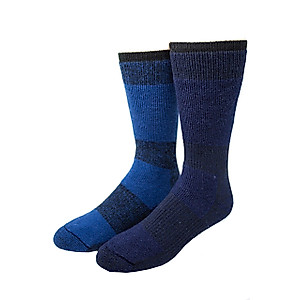 J.B. Field's Icelandic -30 Below XLR Winter Wool Socks (2 Pairs) (Medium (5-9 Shoe), Green)