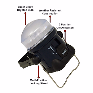 Dorcy 40 Lumen Portable, Focusing LED Area Lamp with Multi-Purpose Handle