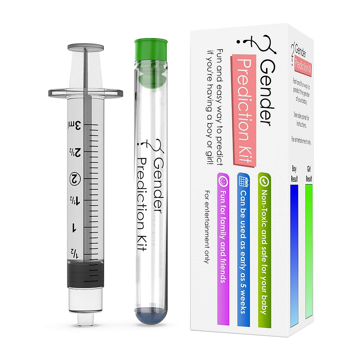 Baby Gender Prediction Test Kit - Early Pregnancy Prenatal Sex Test - Predict if Your Baby is a boy or Girl in Less Than a Minute from The Comfort of Your Home. Super Fun Gift for Reveal Party.