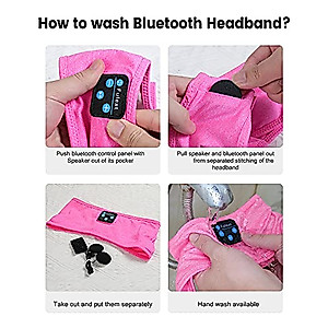 Fulext Sleep Headphones Bluetooth Sleeping Headband, Sleeping Headphones Music Sports Headband, Ultra-Soft Headphones Headband for Side Sleepers, Sleeping Gifts for Men Women