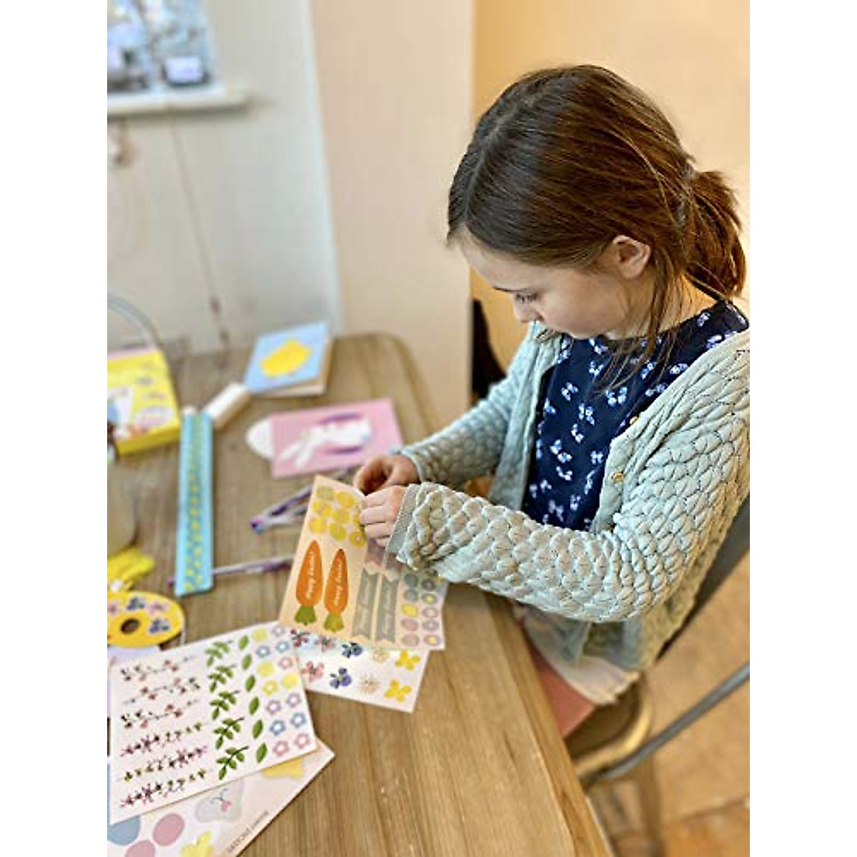 Talking Tables Easter Mask Making Craft Kit for Kids - Pack of 6 | Children Art Supplies, Fun Activities, Decorate for an Egg Hunt, Parade, Creative Gift (TSBUNNY-Masks)